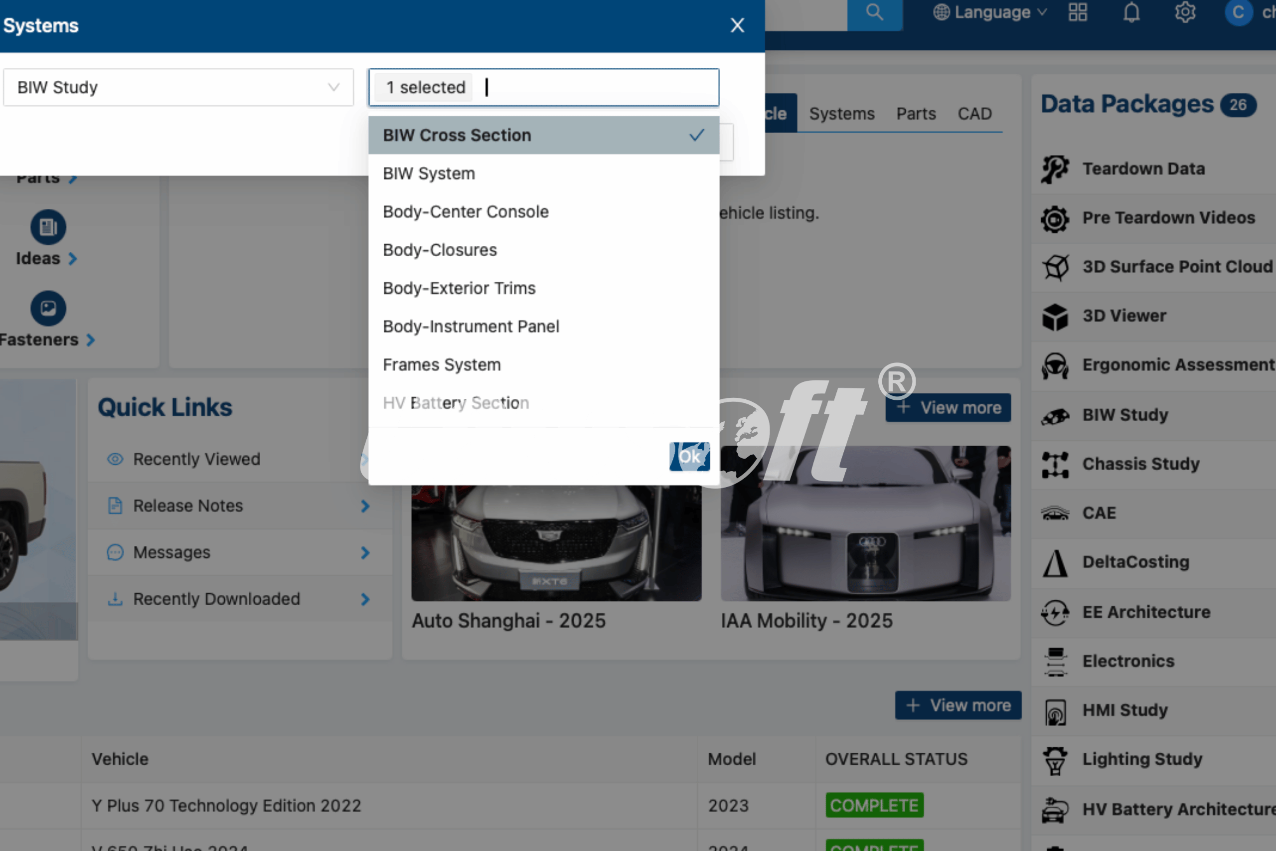 Iceberg - Caresoft Global Automotive Benchmarking Platform